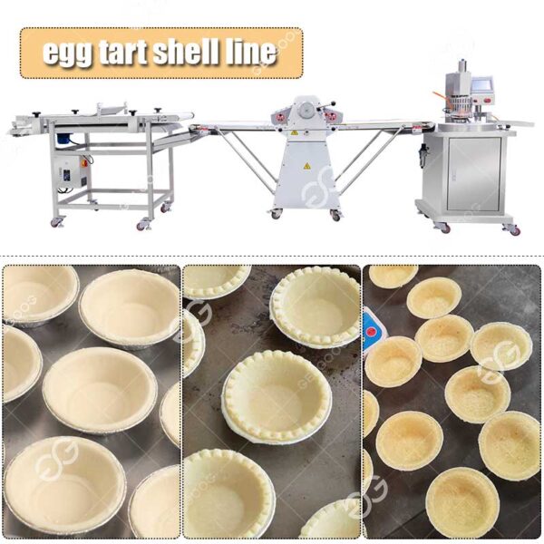 Automatic Egg Tart Shell Production Line 40-90mm Diameter