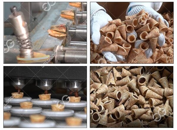 3000-7500 PCS/H Ice Cream Cone Production Line Durable