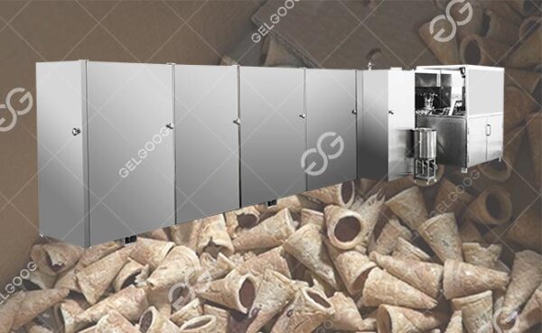 3000-7500 PCS/H Ice Cream Cone Production Line Durable